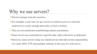 Topic #3 of outline Server Environment.pptx | Web Hosting | Internet