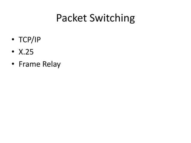 Packet Switching | PPTX | Computer Networking | Computing