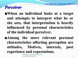 Perception and Individual Decision Making | PPT