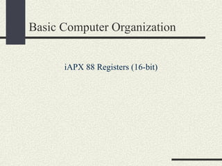 (Registers & Flags ) and their function in assembly | PPT