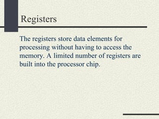 (Registers & Flags ) and their function in assembly | PPT