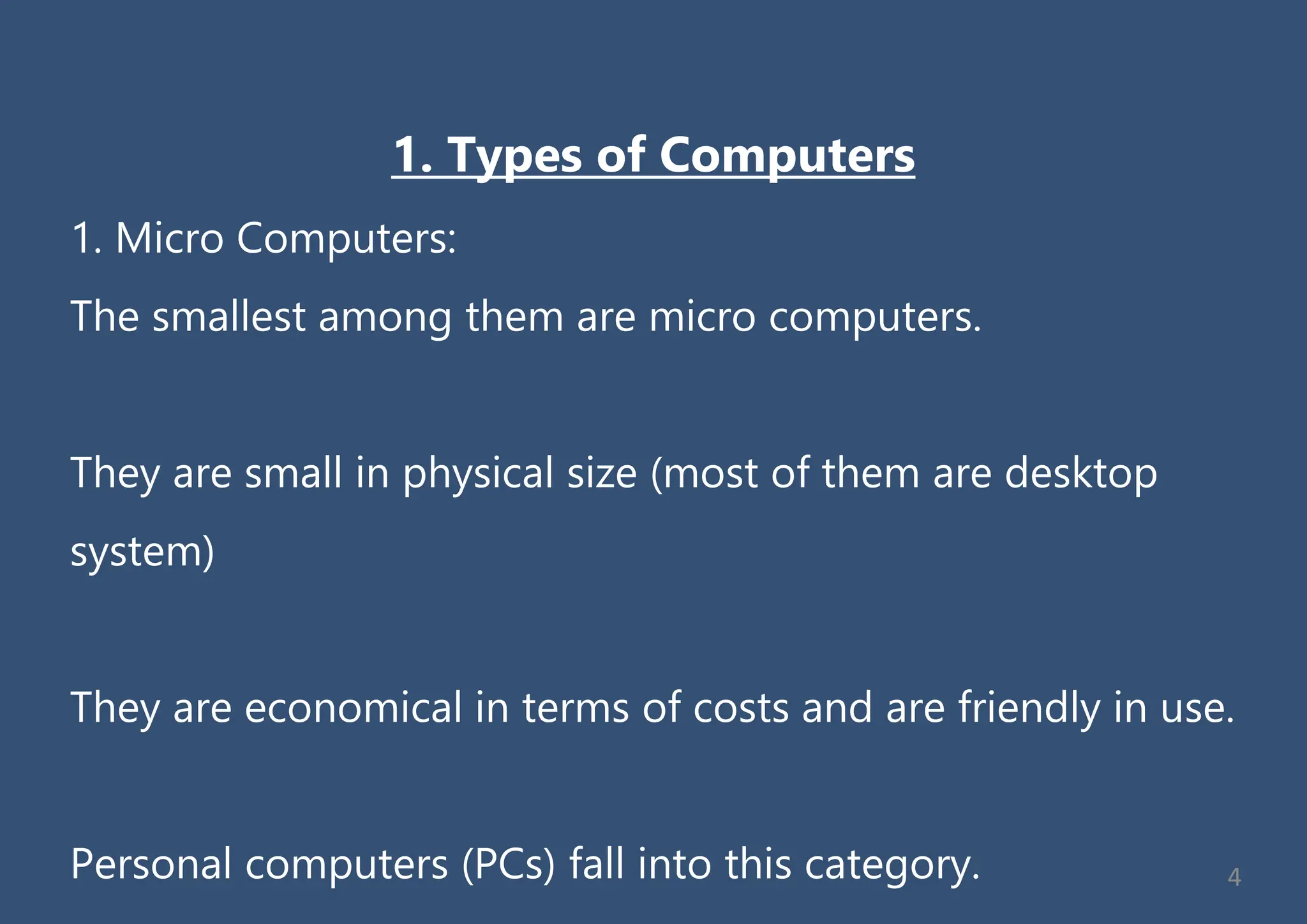 Fundamental of computer Types of Computers.pptx