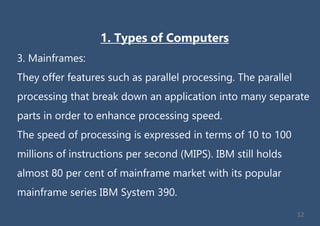 Fundamental of computer Types of Computers.pptx