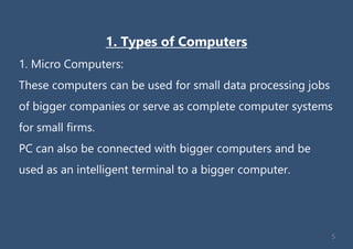 Fundamental of computer Types of Computers.pptx