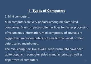 Fundamental of computer Types of Computers.pptx