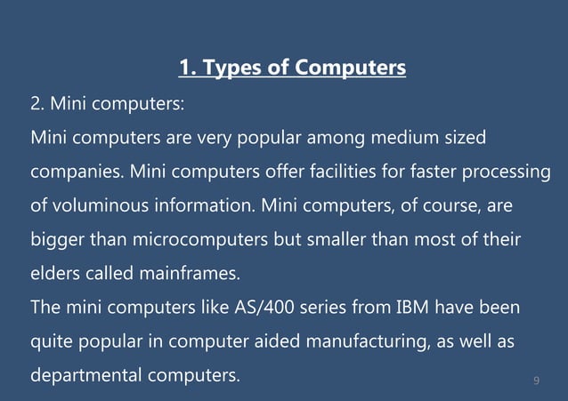 Fundamental of computer Types of Computers.pptx