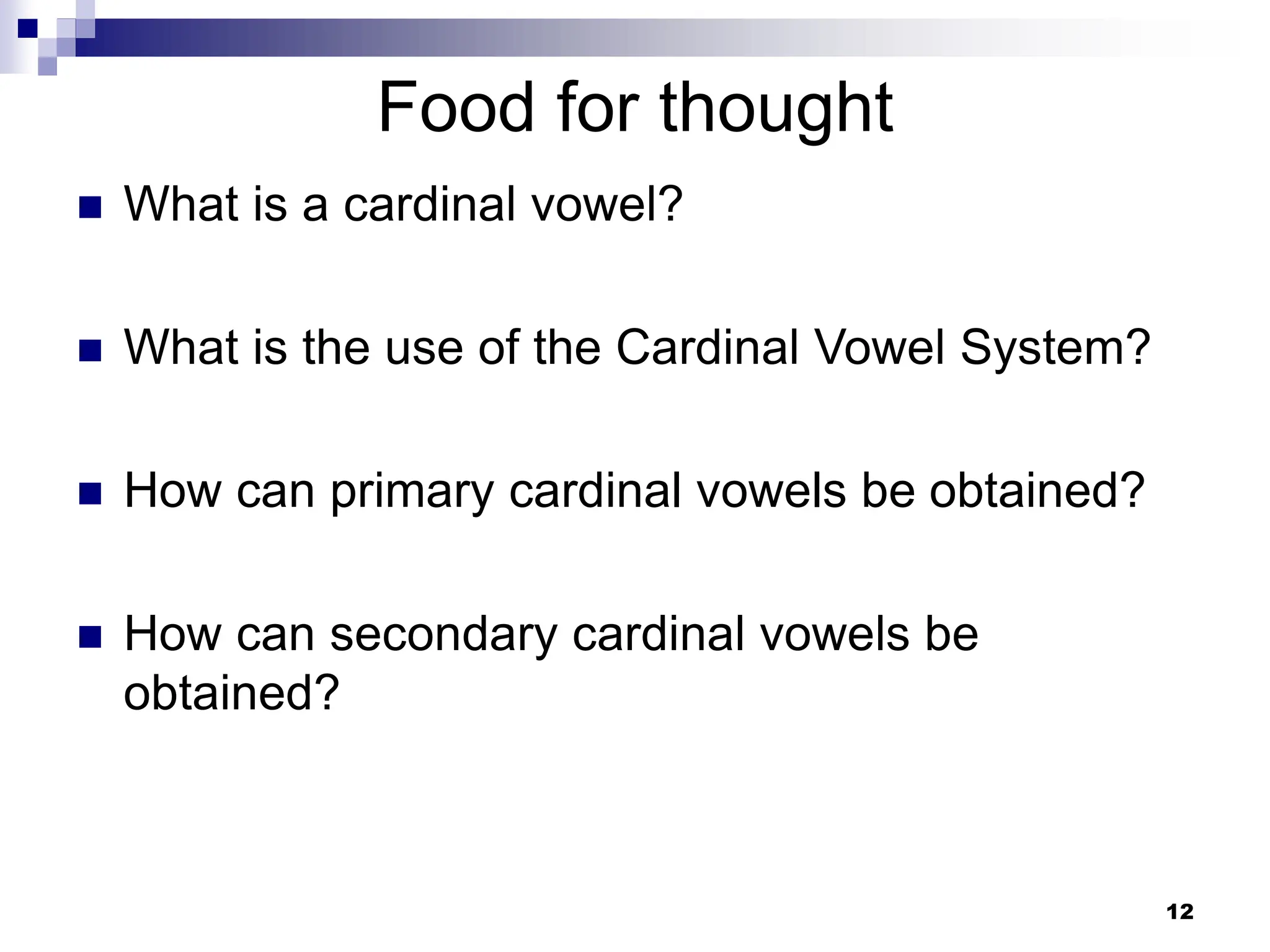 Presentation of Types of the English Vowels | PPT