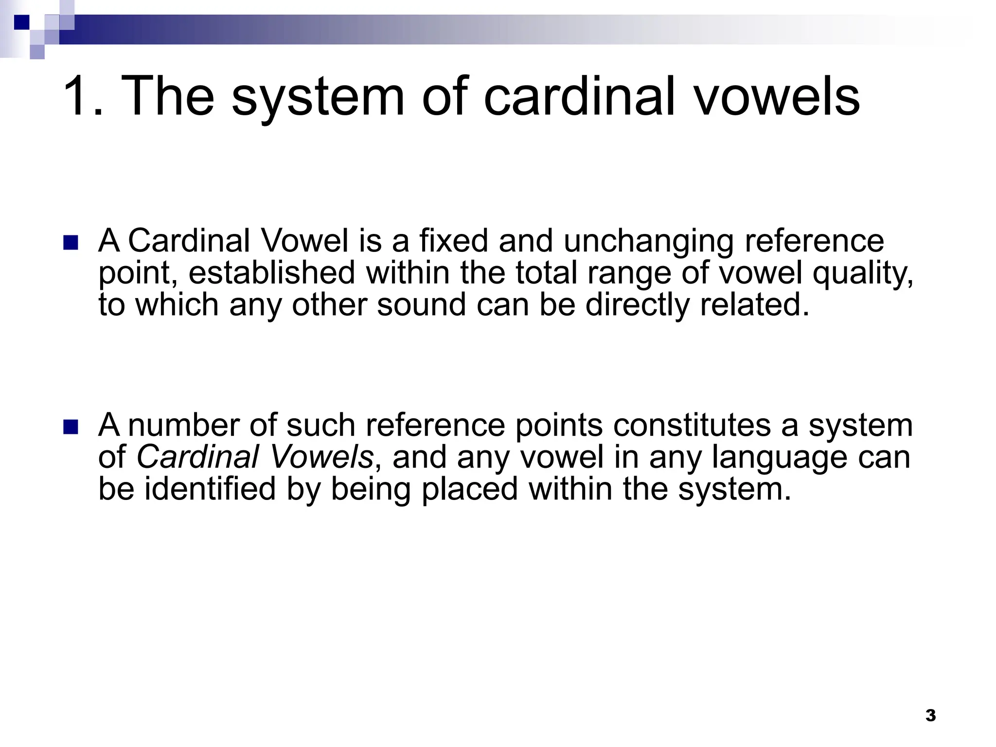 Presentation of Types of the English Vowels | PPT
