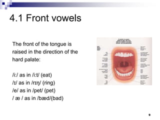 Presentation of Types of the English Vowels | PPT