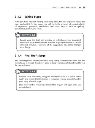 Topic 3 what are essays | PDF