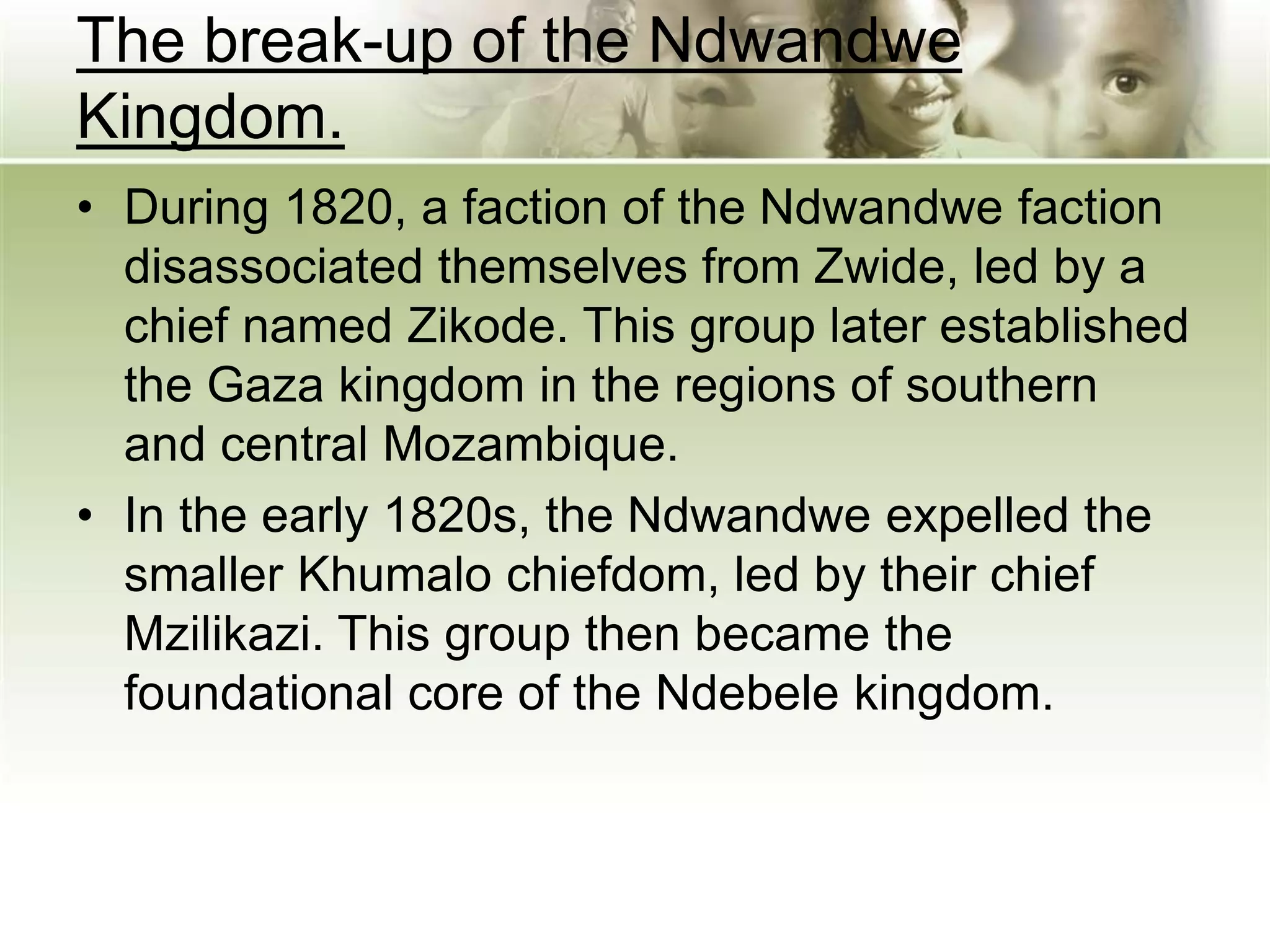 TRANSFORMATIONS IN SOUTHERN AFRICA AFTER 1750Political revolution in ...