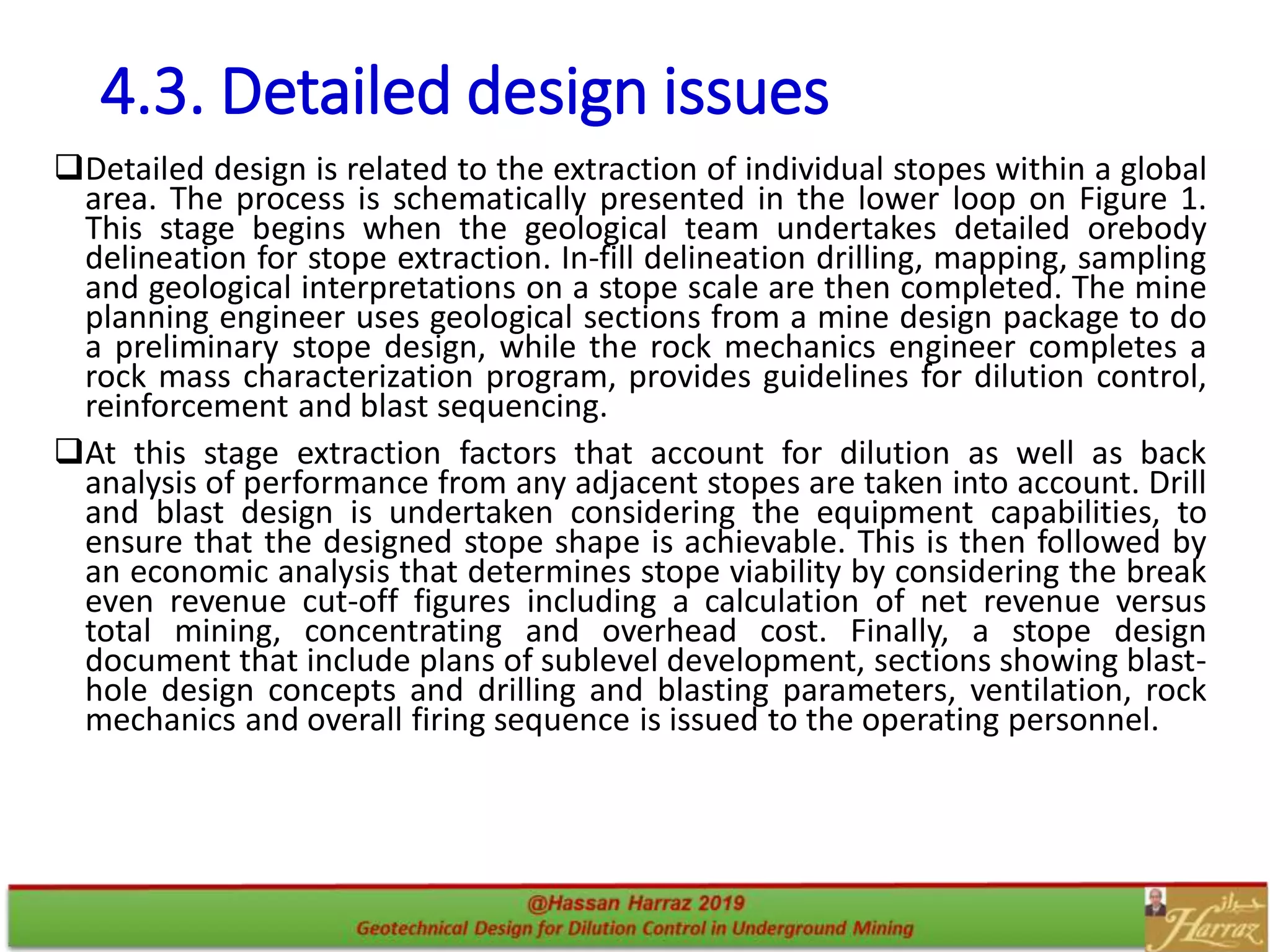 geotechnical design for dilution control in underground mining | PDF