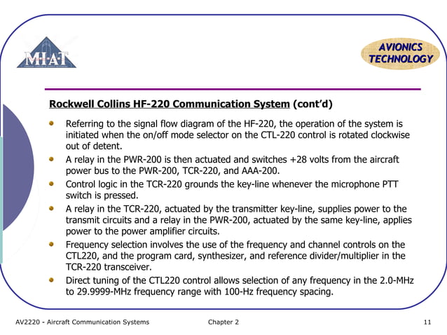 Aircraft Communication Topic 4 hf communication system | PDF