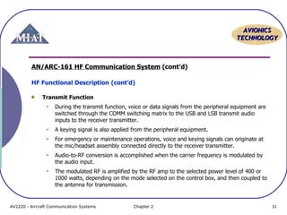 Aircraft Communication Topic 4 hf communication system | PDF