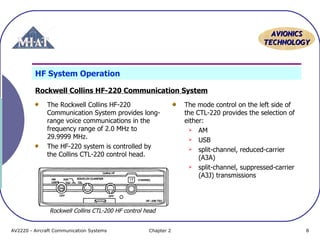 Aircraft Communication Topic 4 hf communication system | PDF