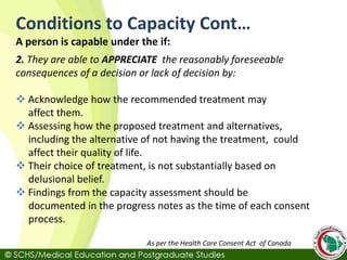 SCHS Topic 4: Informed Consent to Treatment | PPTX