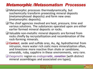 Topic 4 metamorphic ore deposits | PDF