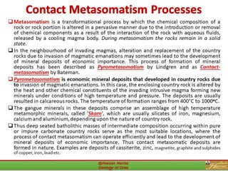 Topic 4 metamorphic ore deposits | PDF