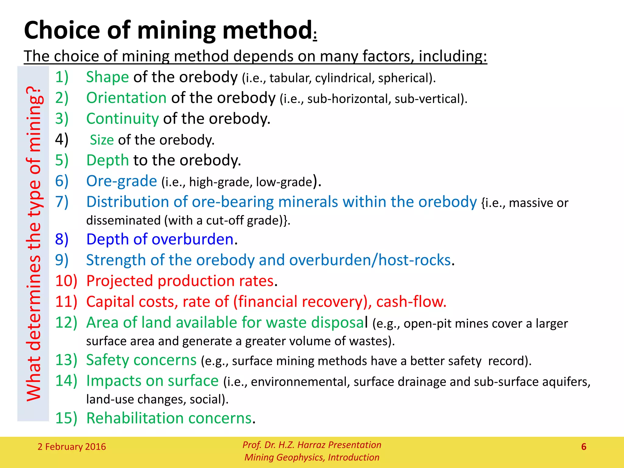 Topic 4- mining methods | PDF