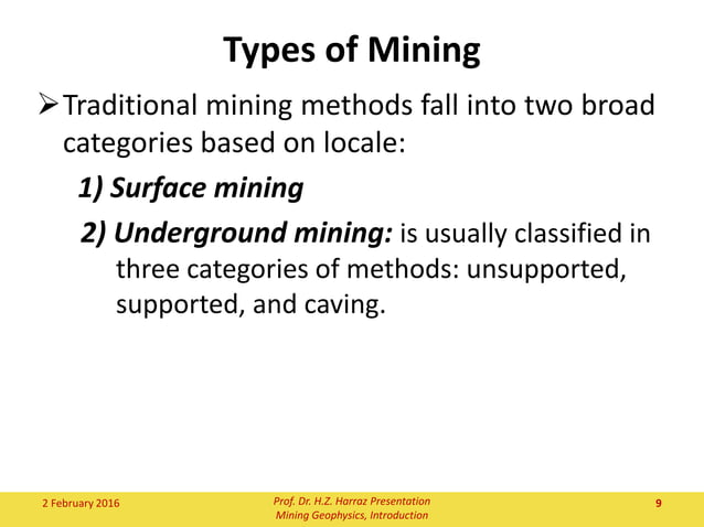 Topic 4- mining methods | PDF | Commodities | Economy