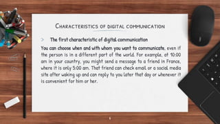 Characteristics of Digital Communication | PPTX
