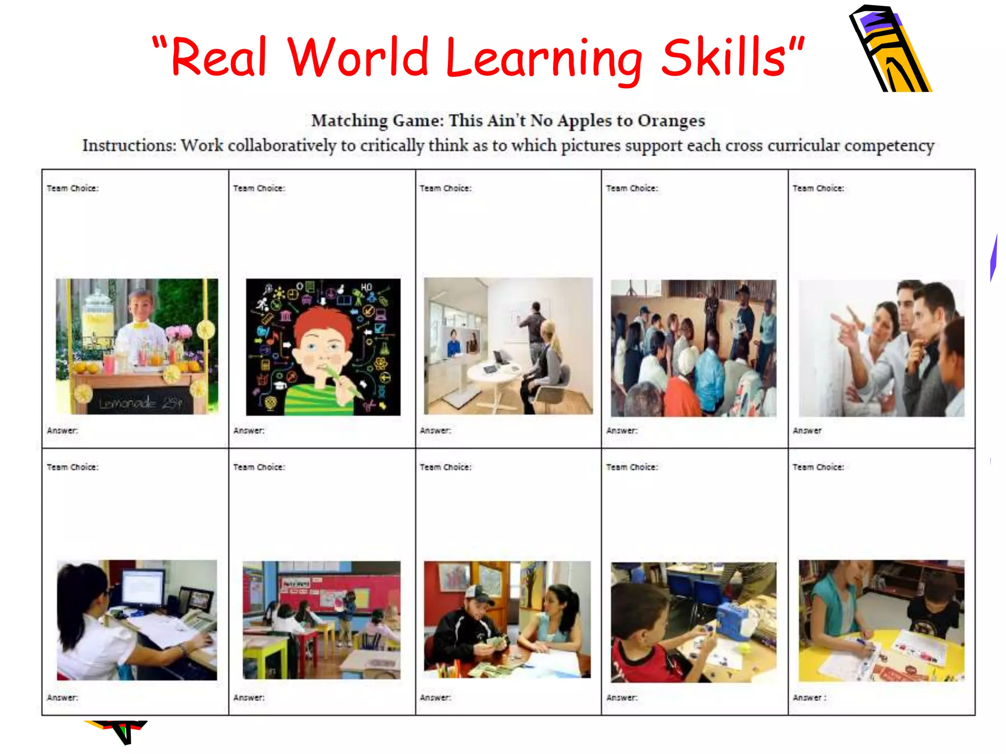 Topic 4B: Real World Learning | PPTX