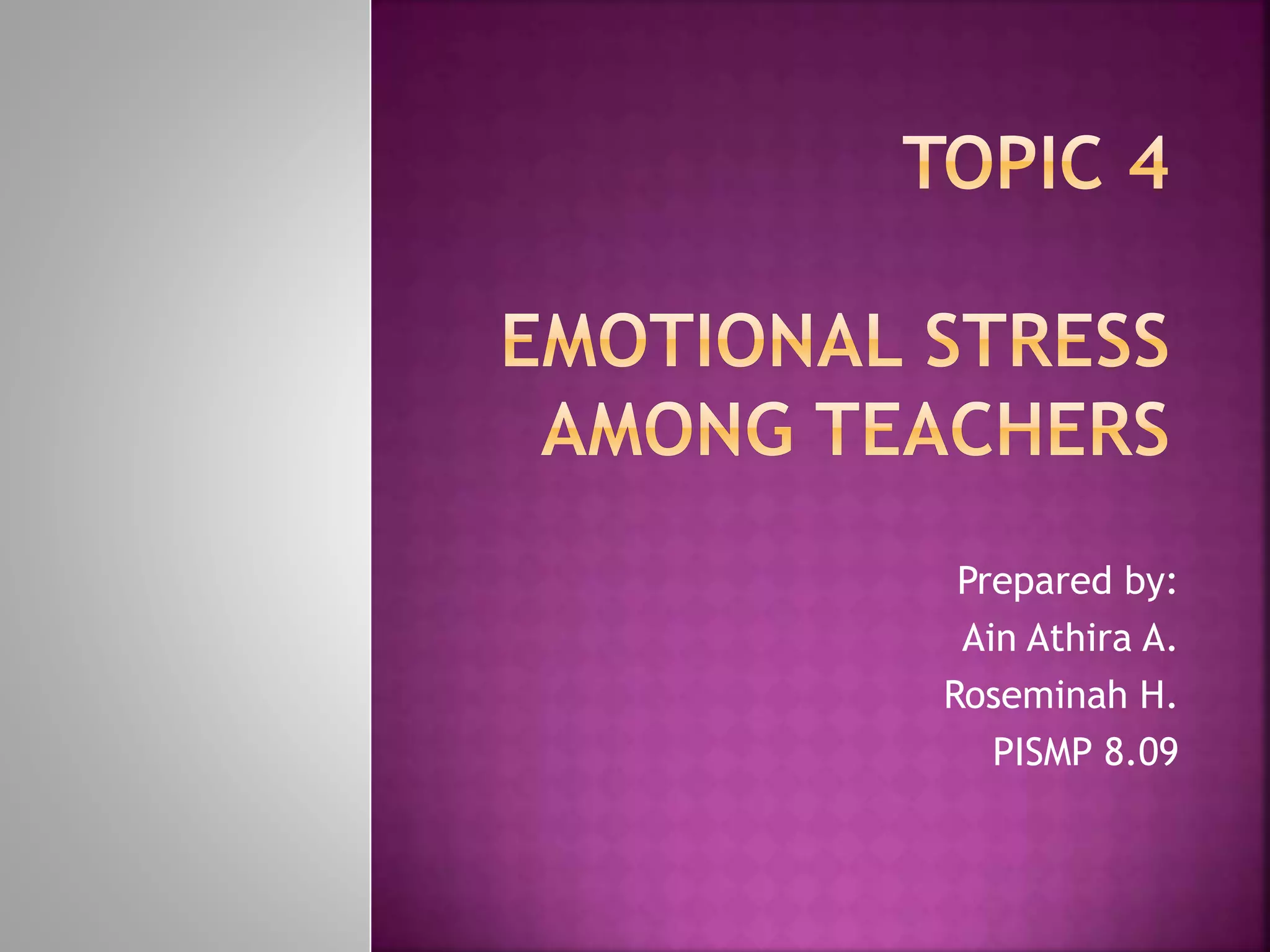 Topic 4 burnout | PPTX | Mental Health | Diseases and Conditions