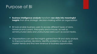 Business Intelligence in big data analytics | PPTX