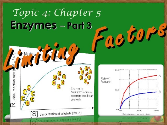 Topic 4 Chapter 5 Part 3 Enzymes Limiting Factors 