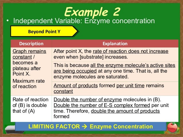 Topic 4 Chapter 5 Part 3 Enzymes Limiting Factors 