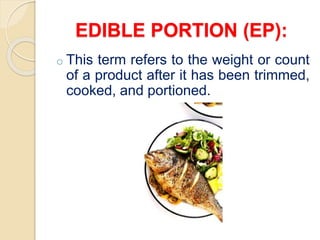 Topic 4 common terms used in the larder and larder control | PPTX