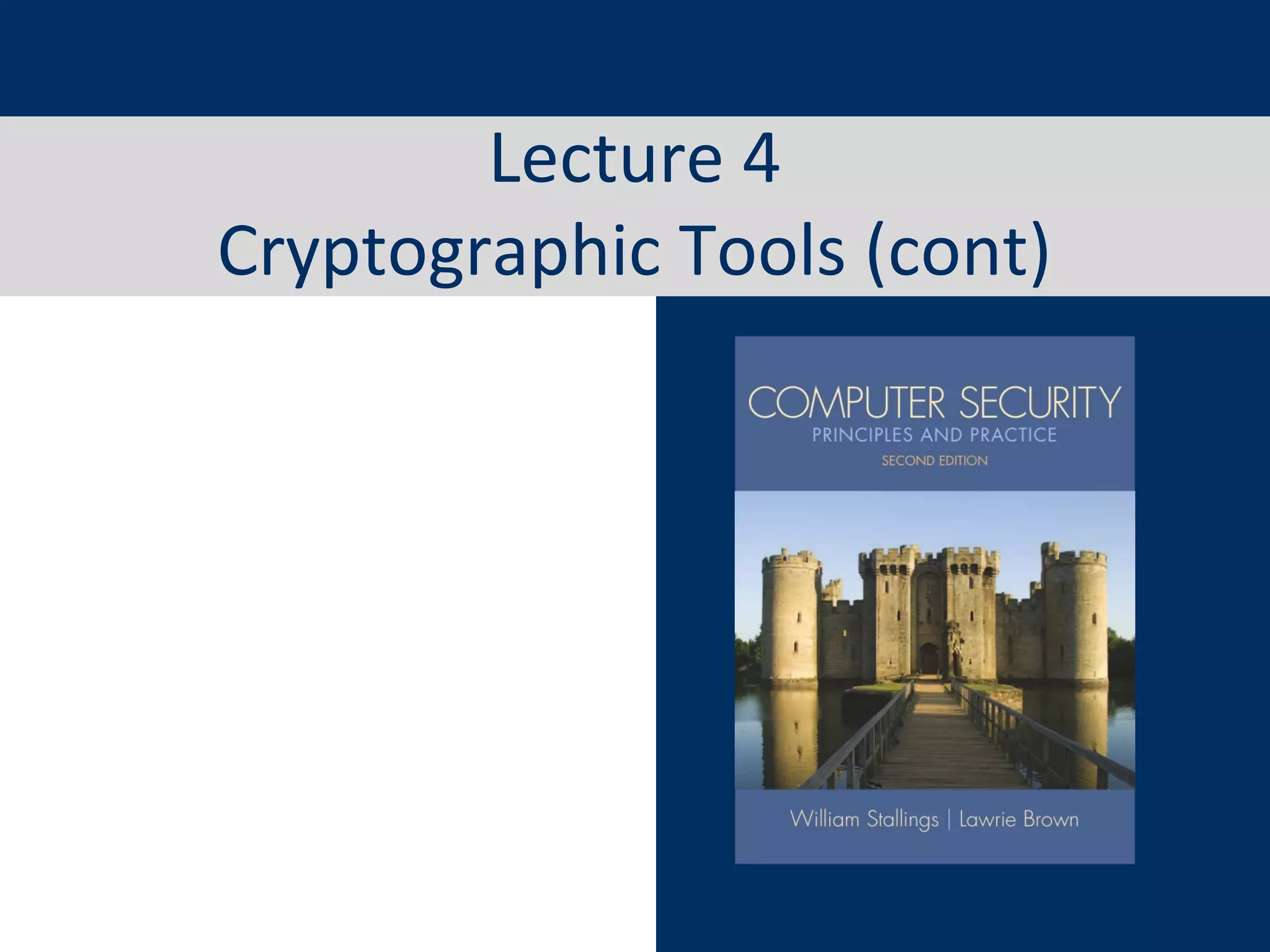 Network Security Topic 4 cryptography2 | ODP