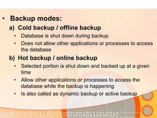 Topic 4 database recovery | PPT