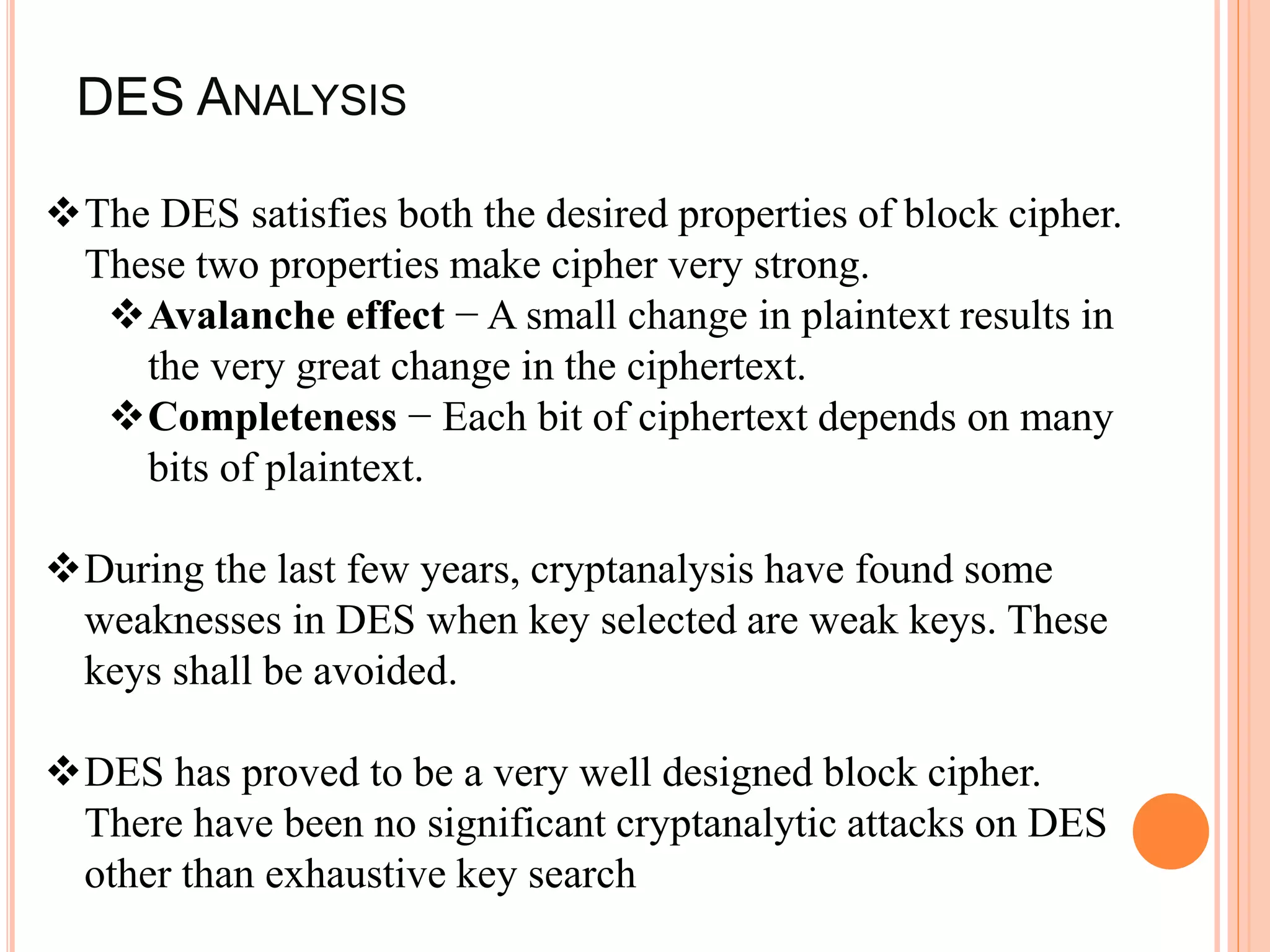 Topic4 data encryption standard(des) | PPTX | Programming Languages | Computing