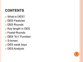 Topic4 data encryption standard(des) | PPTX | Programming Languages | Computing