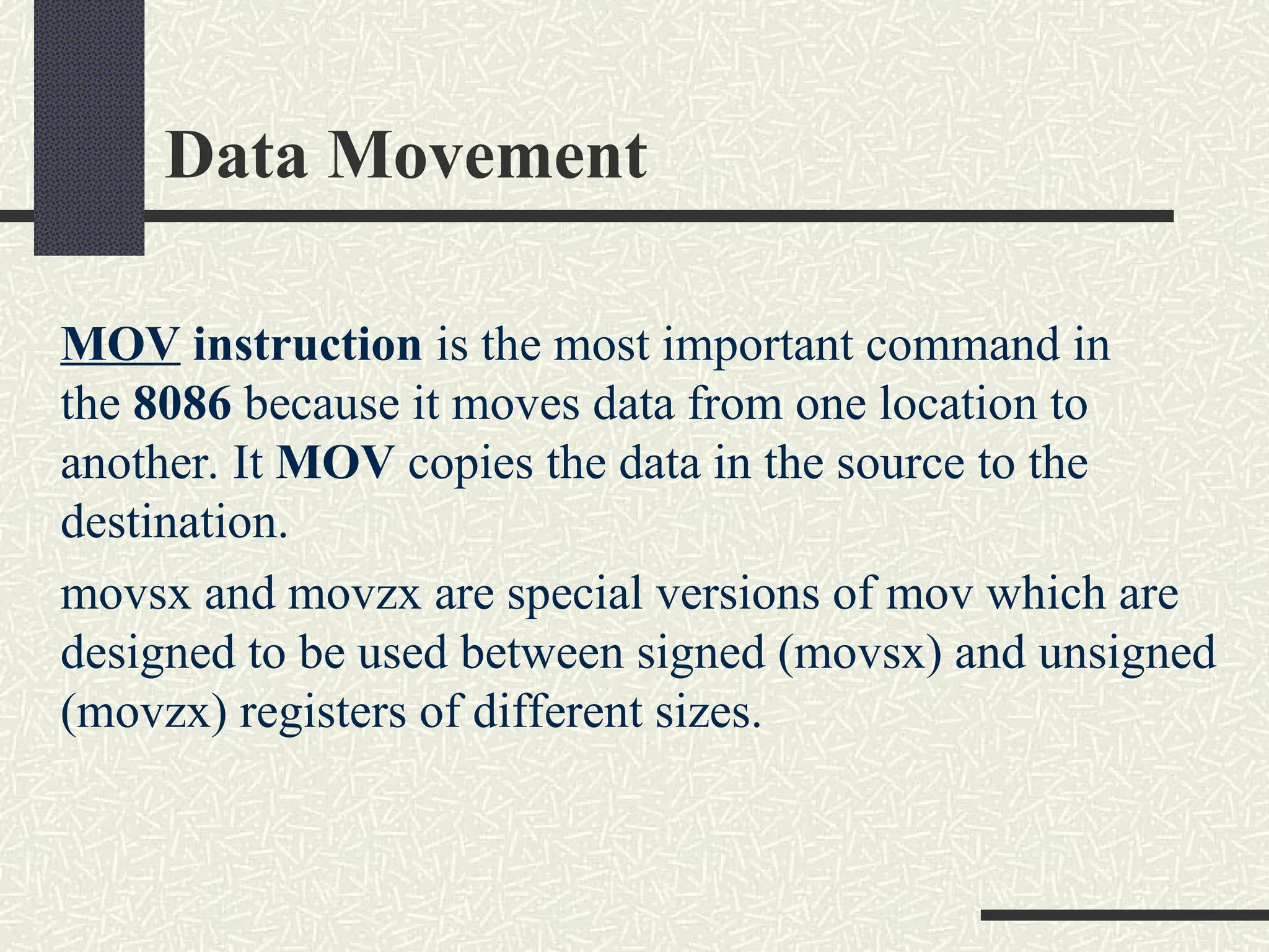 Topic 4 (Data Movement).ppt data movement in assembly | PPT