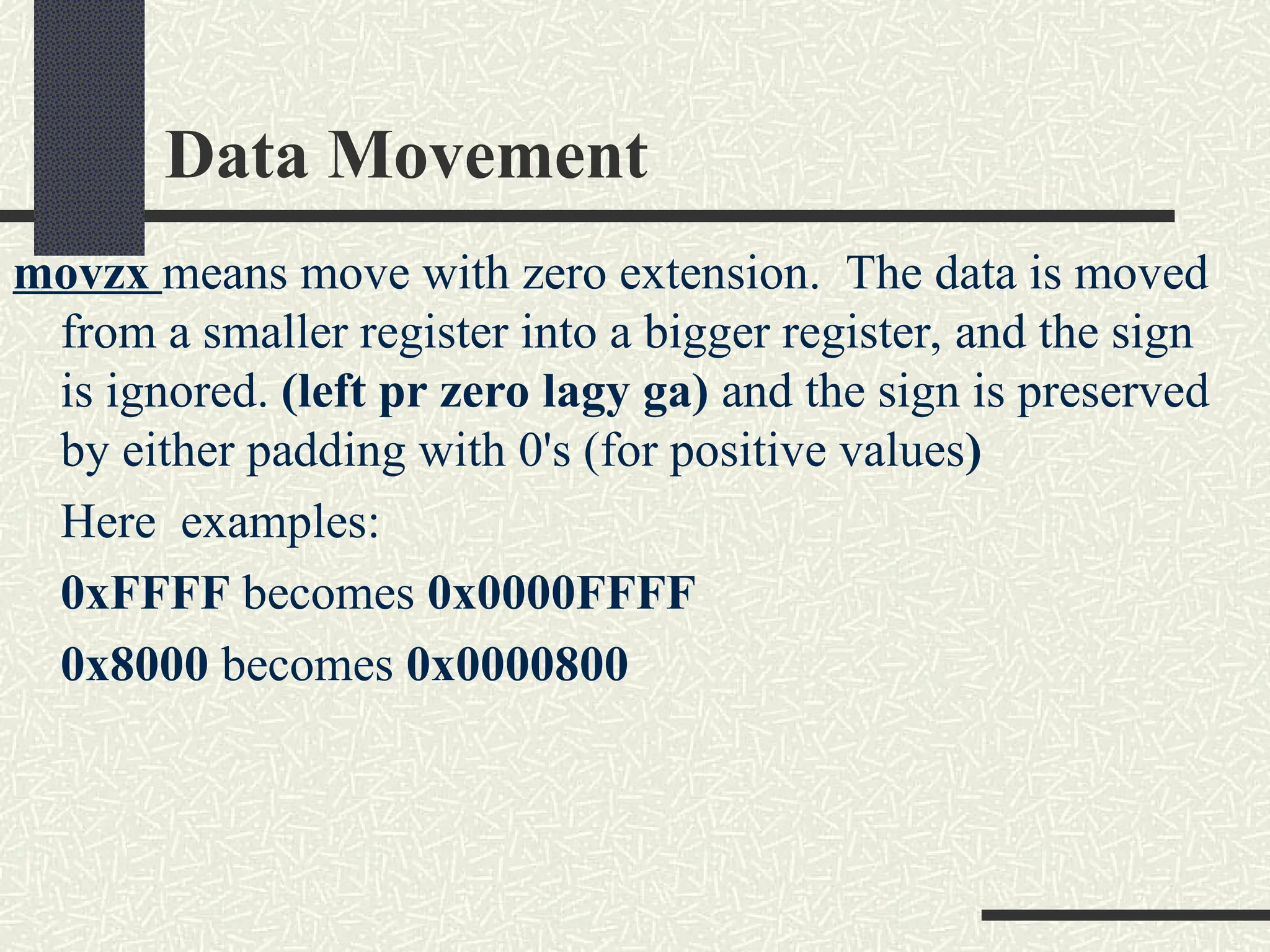 Topic 4 (Data Movement).ppt data movement in assembly | PPT