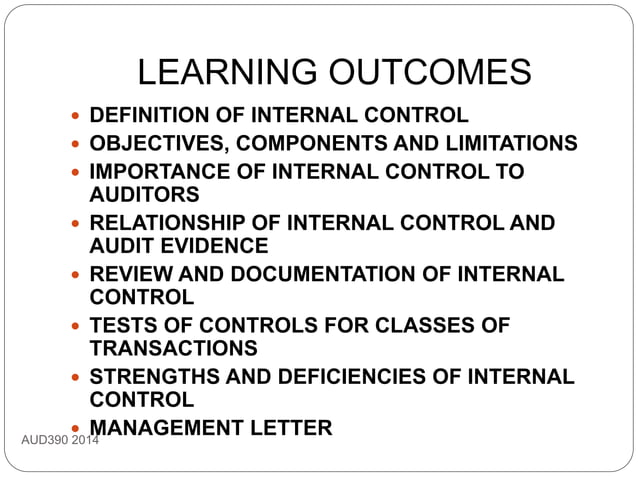 Topic 4 internal control system (ics) | PPT