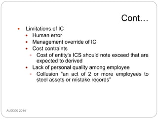 Topic 4 internal control system (ics) | PPT