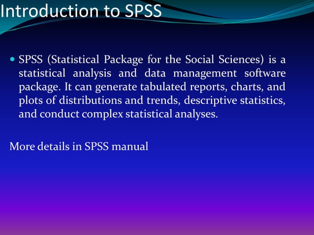 Topic 4 intro spss_stata | PPT