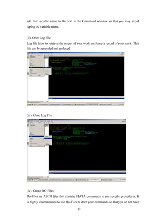 Topic 4 intro spss_stata 30032012 sy_srini | DOCX | Operating Systems | Computer Software and ...