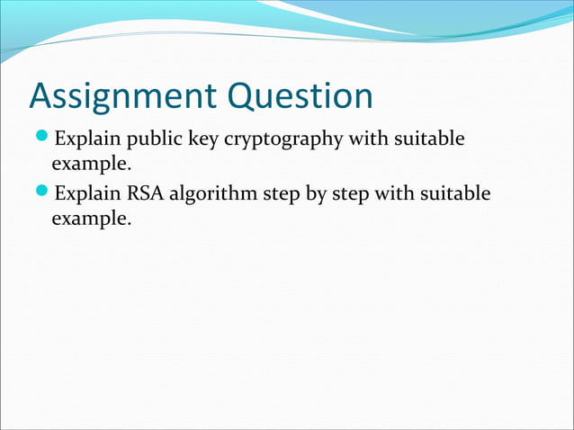 RSA Algorithm | PPT