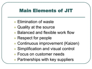 Topic 4 JIT.ppt | Mechanical and Industrial Engineering Industry ...