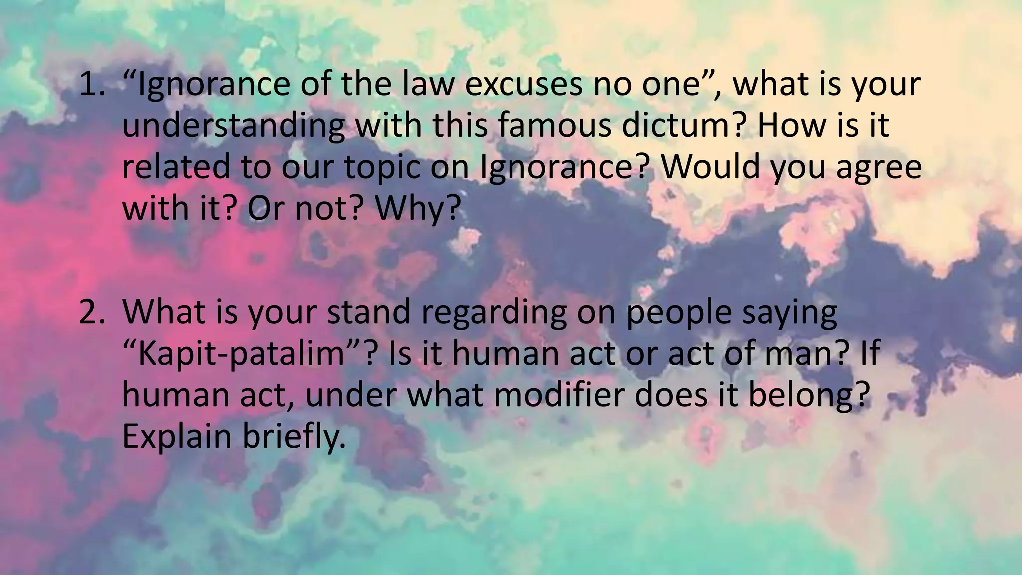 Topic 4 (Modifiers).pptx | Law