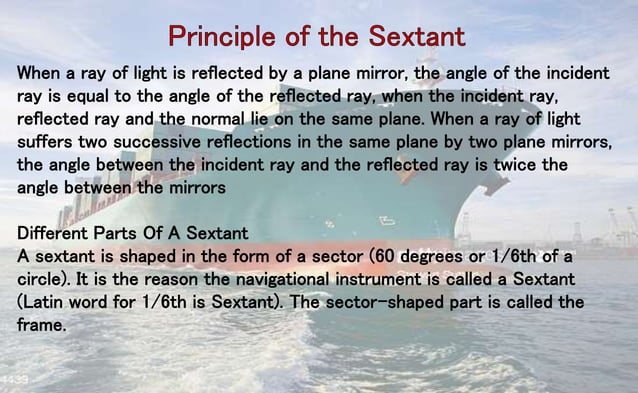topic 4 Parts of Marine Sextant.pptx | Geography | Science