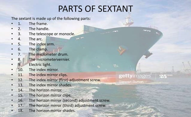 topic 4 Parts of Marine Sextant.pptx | Geography | Science