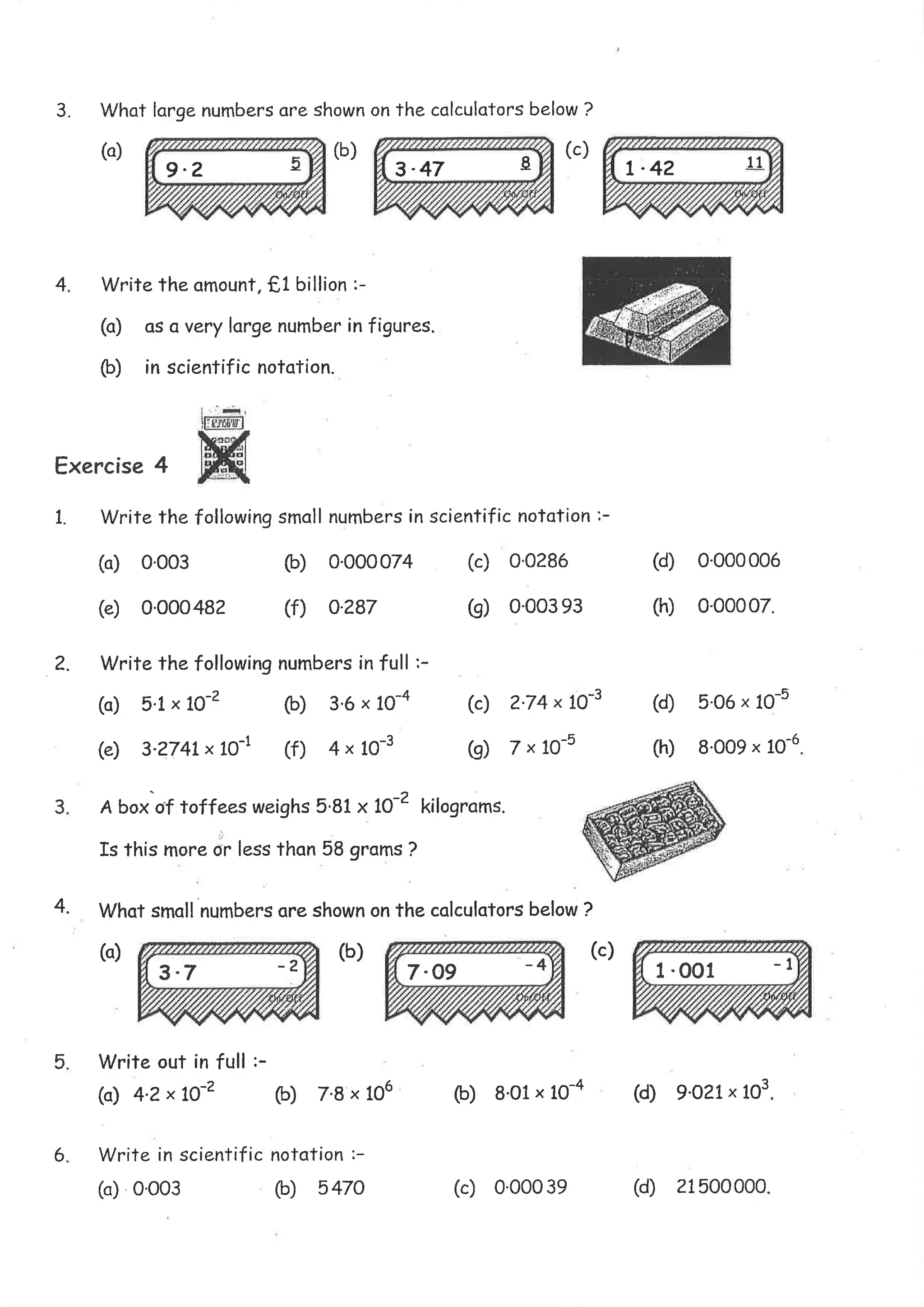 Topic 4 scientific notation | PDF