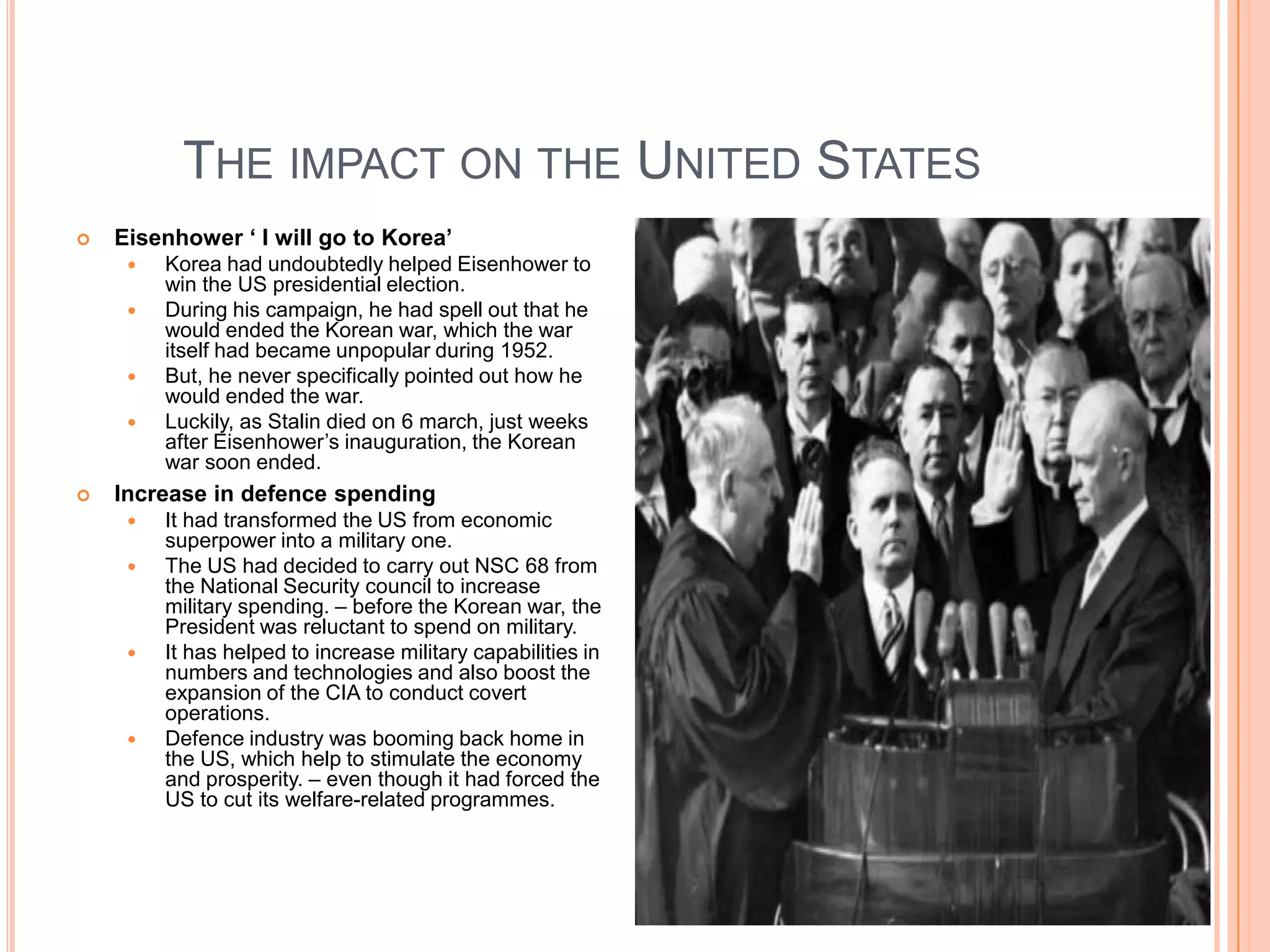 Topic 4 the consequences of the korean war | PPTX | Defense Industry ...