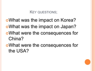 Topic 4 the consequences of the korean war | PPTX | Defense Industry ...