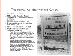 Topic 4 the consequences of the korean war | PPTX | Defense Industry ...